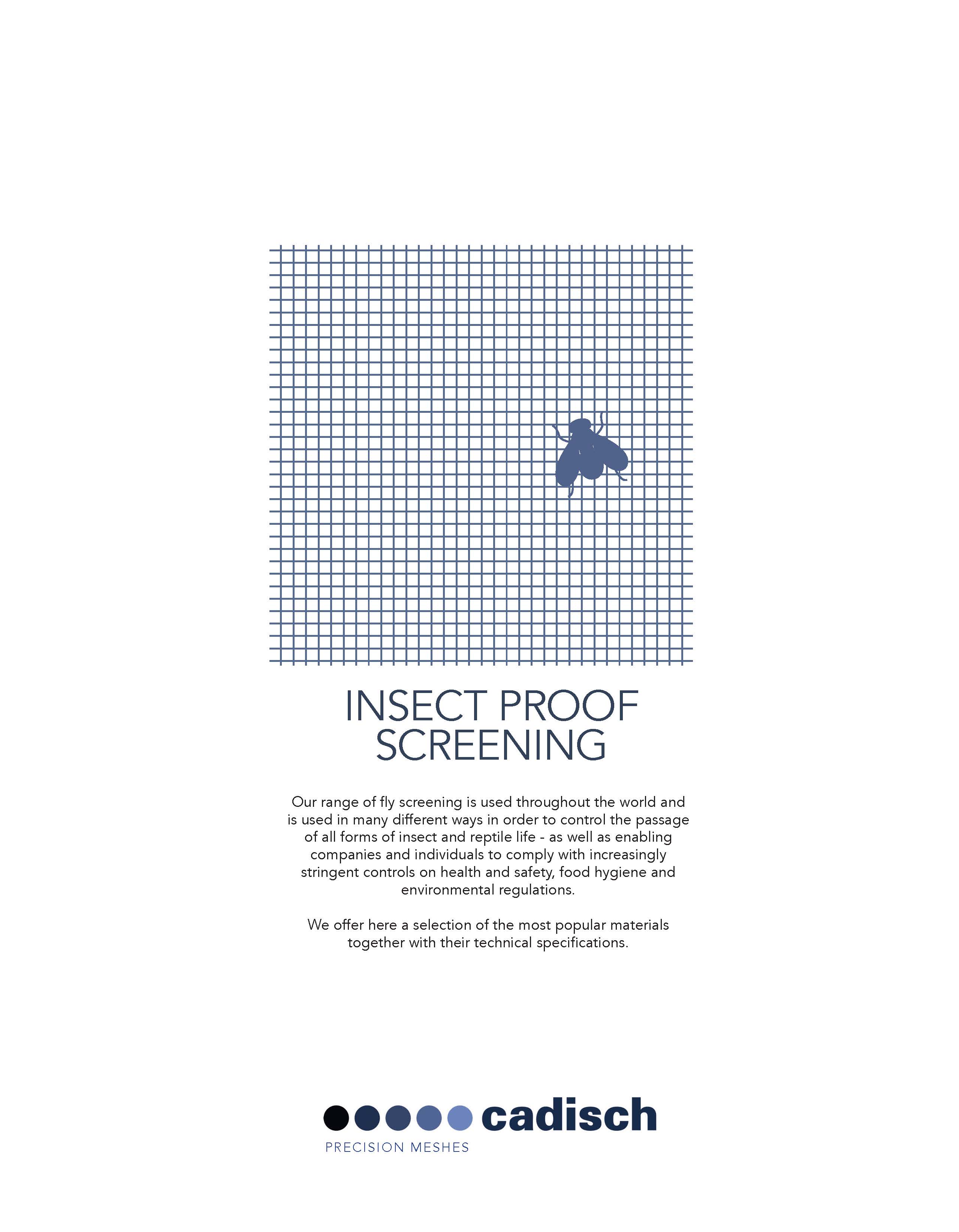 Insect Screening - Cadisch are the leading UK supplier of woven mesh ...